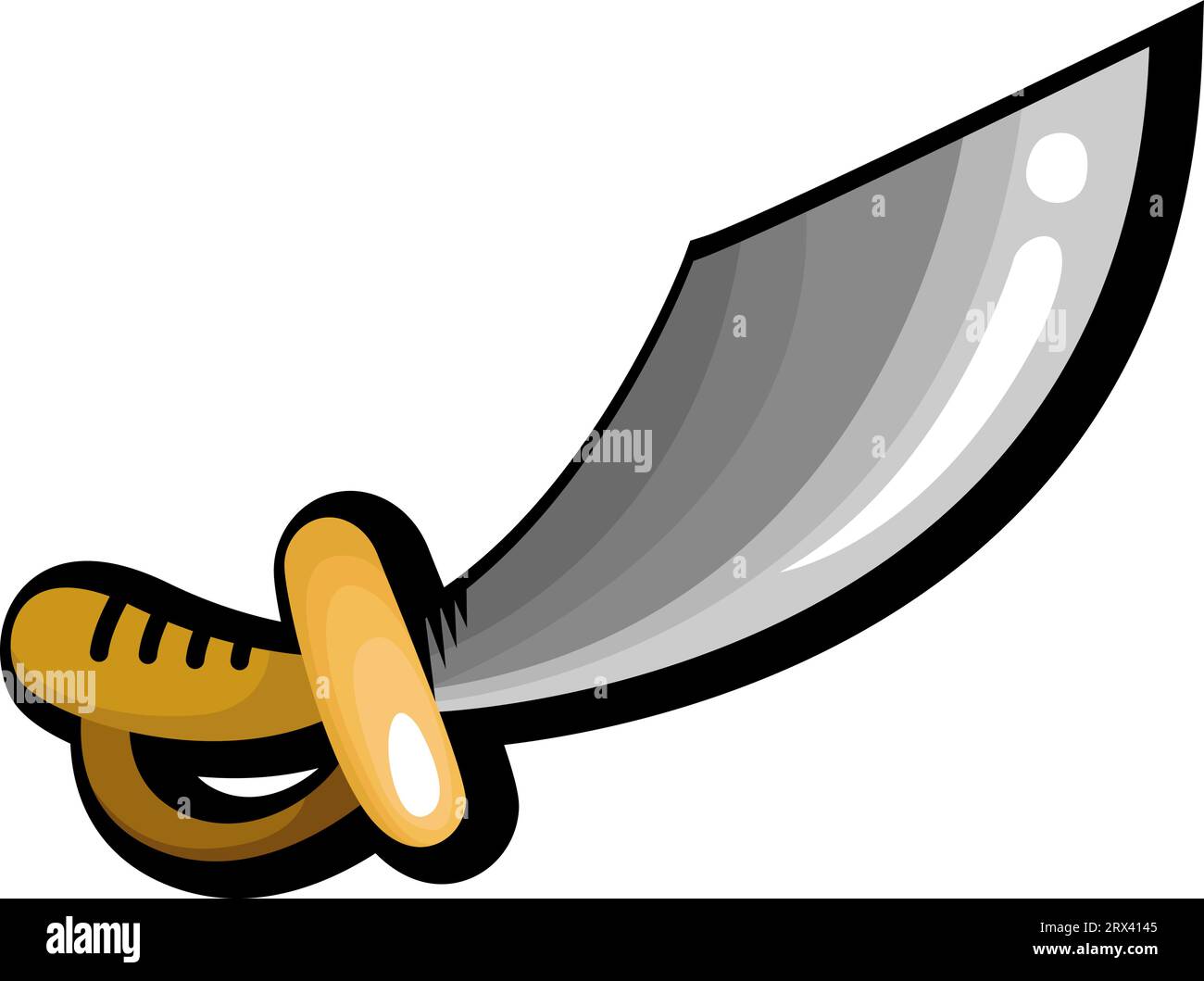 Pirate sword tattoo , illustration, vector on a white background Stock ...