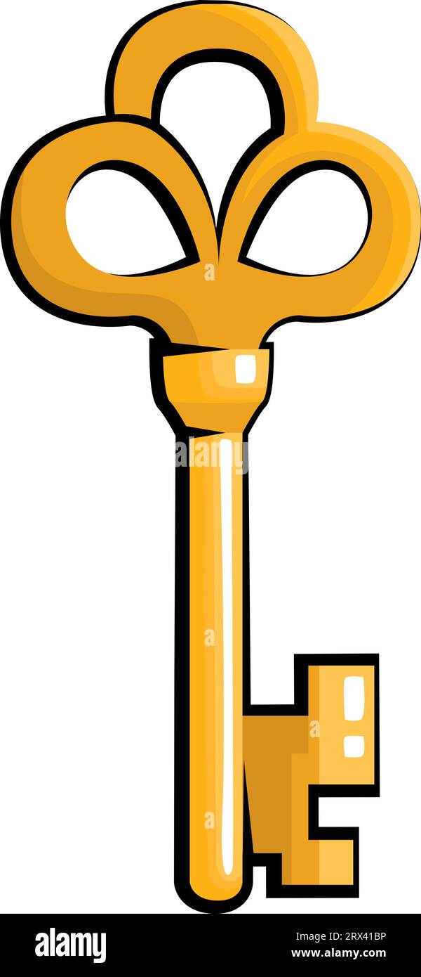 Cartoon old key Stock Vector Images - Alamy