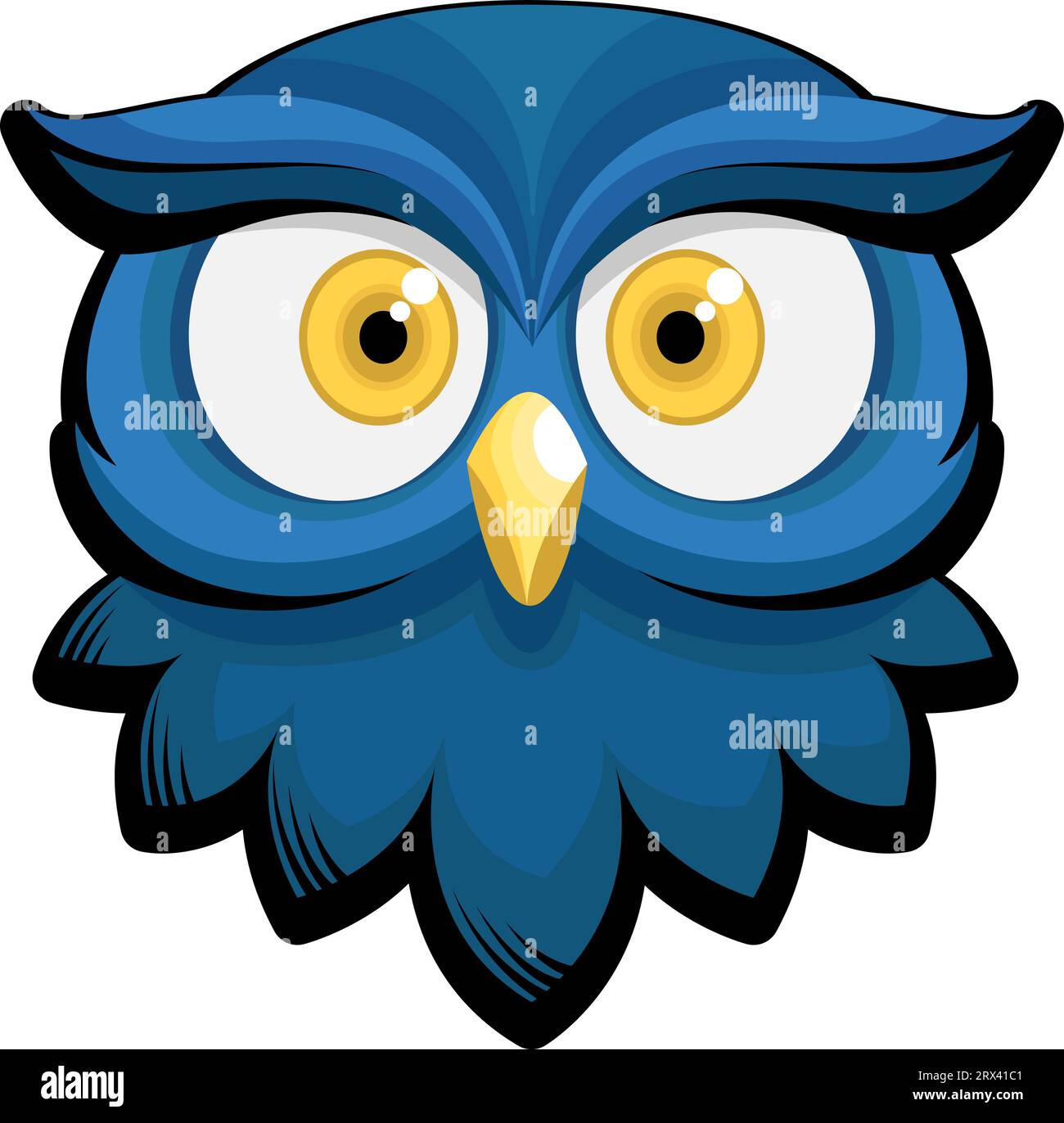 Cute Owl Head Tattoo