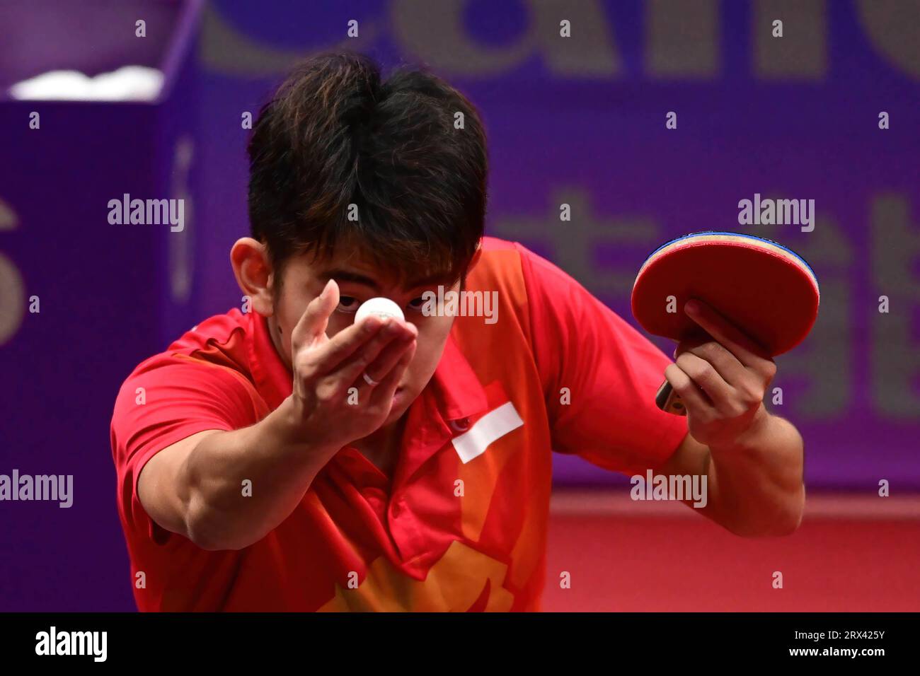 Hangzhou, China. 22nd Sep, 2023. Yew En Koen Pang of Singapore is seen ...