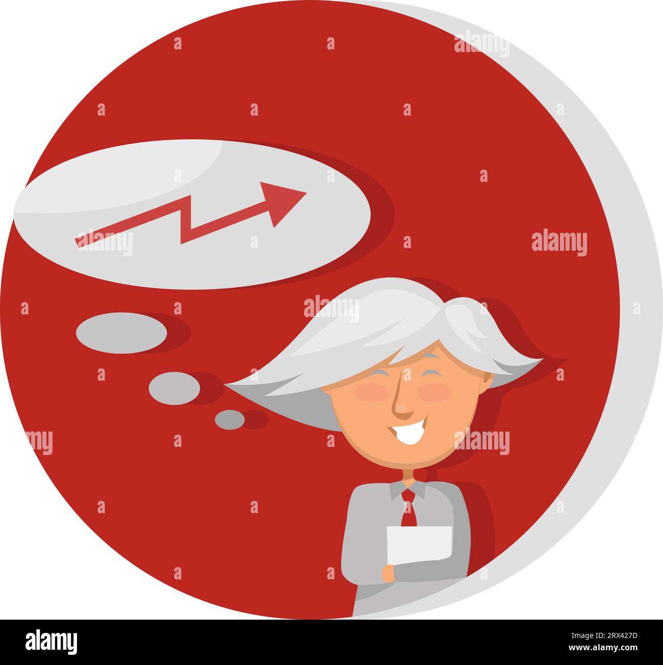 Smiling young man, illustration, vector on a white background Stock ...