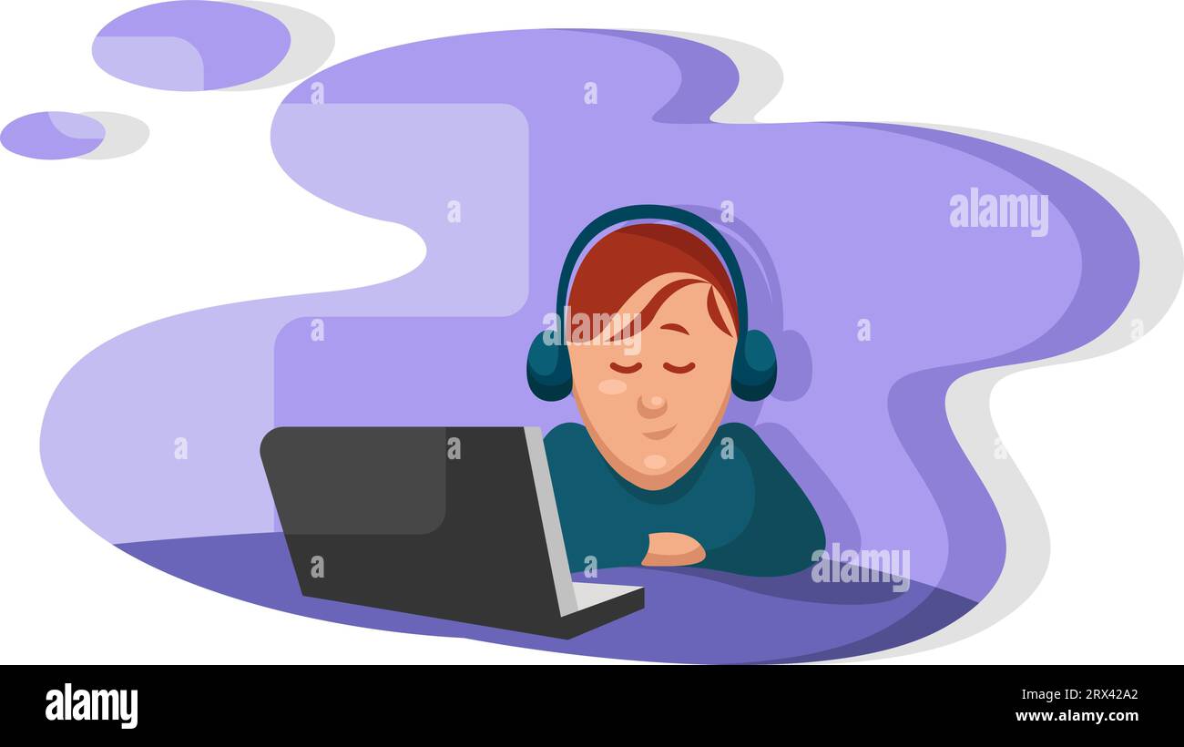 Remote work home business Stock Vector Images - Alamy