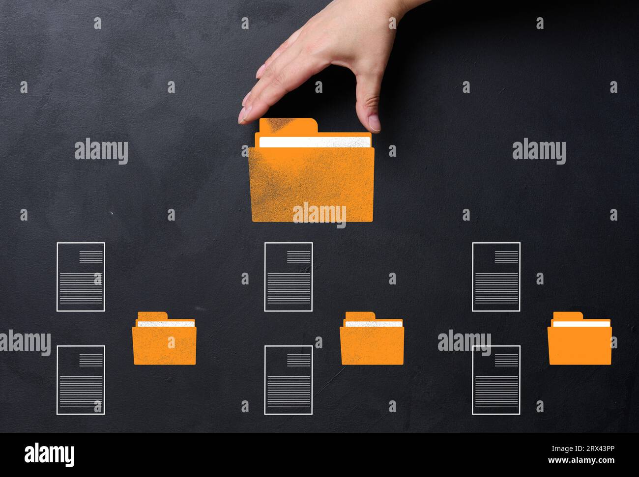 Scattered documents concept hi-res stock photography and images - Alamy