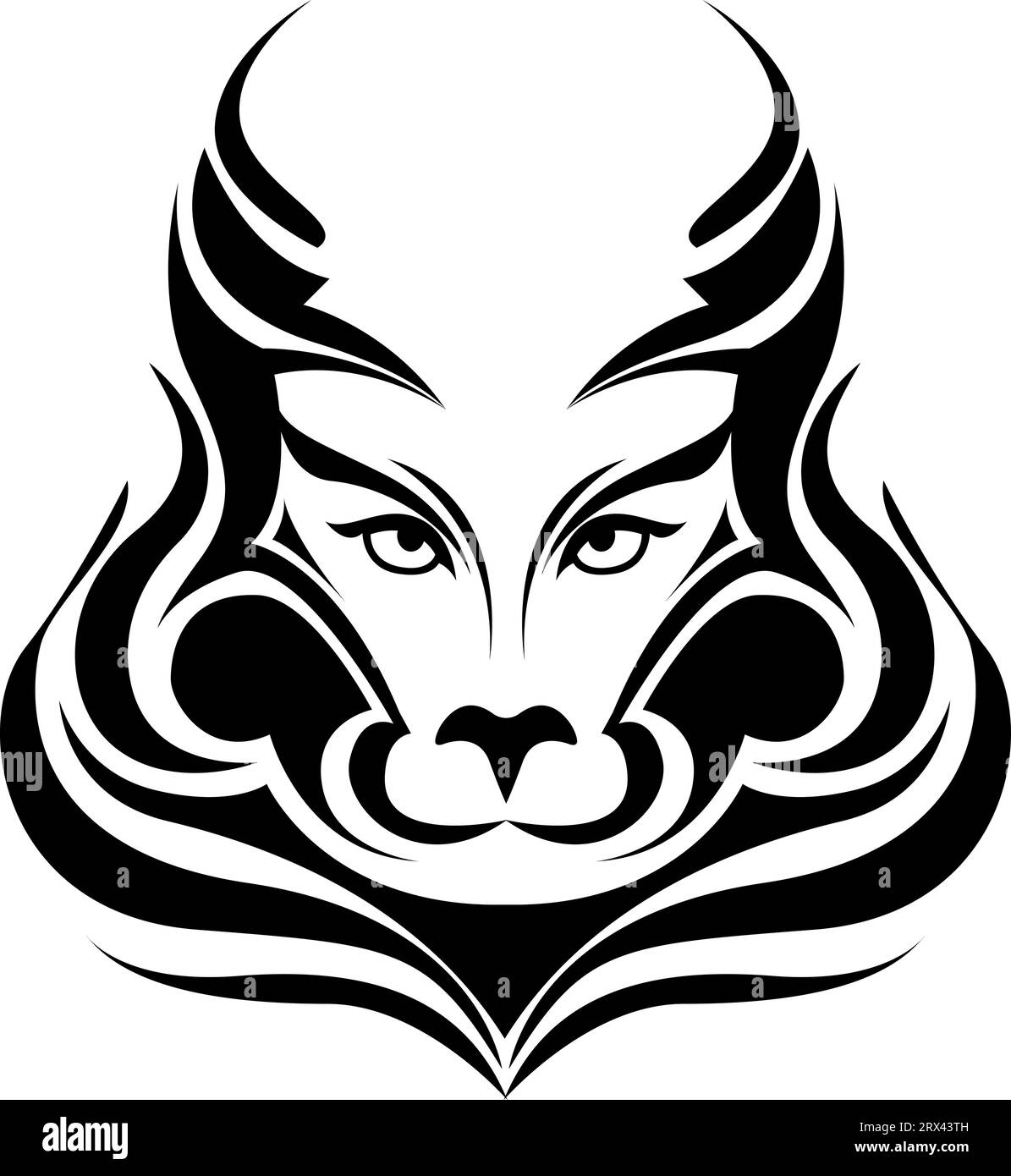 Puma tattoo, tattoo illustration, vector on a white background Stock ...