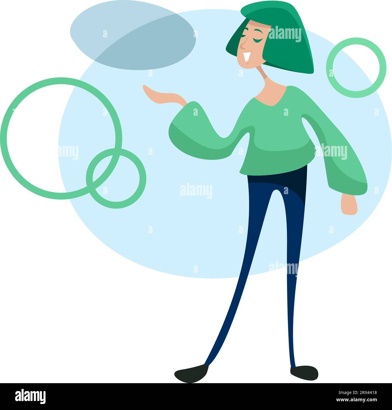 Woman adult staff Stock Vector Images - Alamy