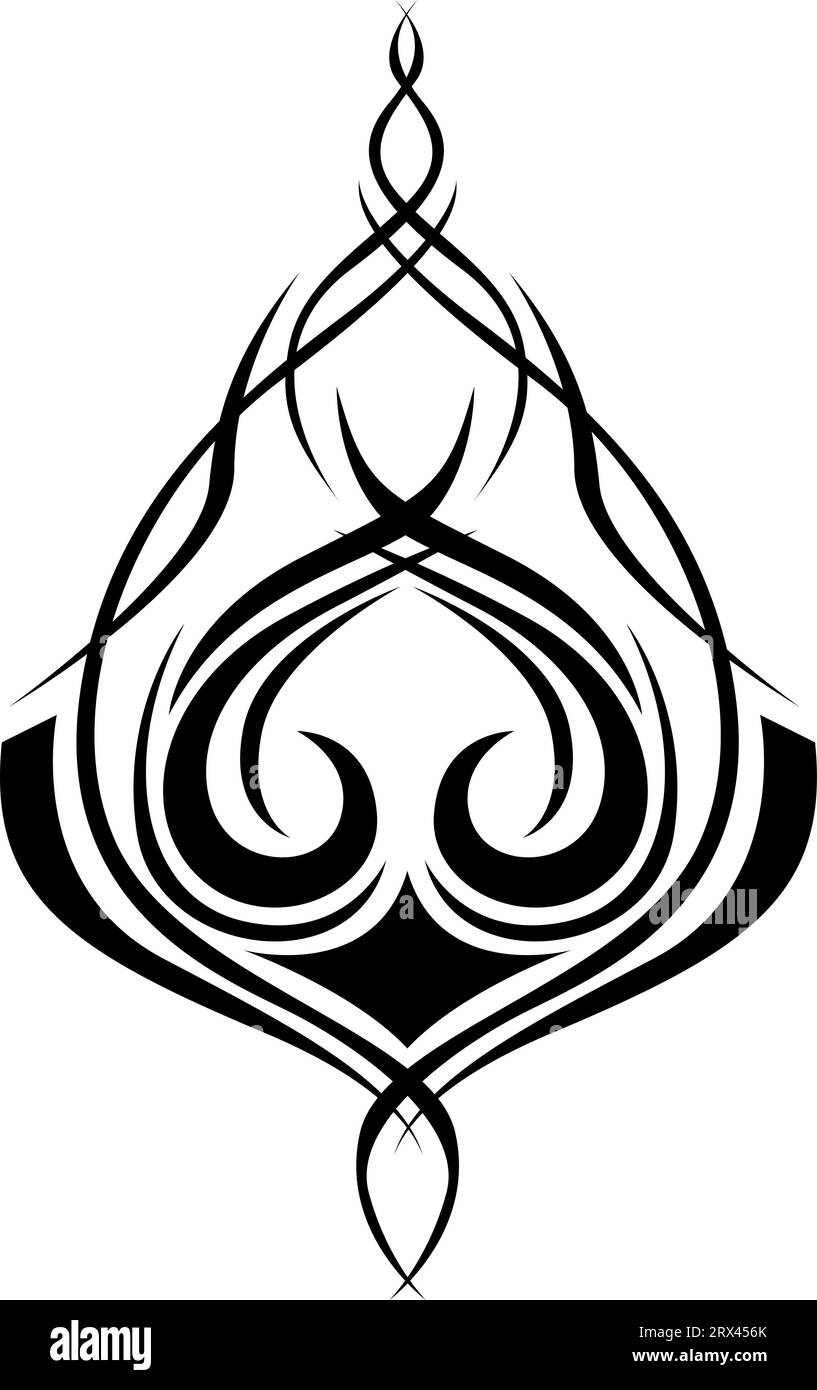 Abstract hand tattoo, tattoo illustration, vector on a white background ...