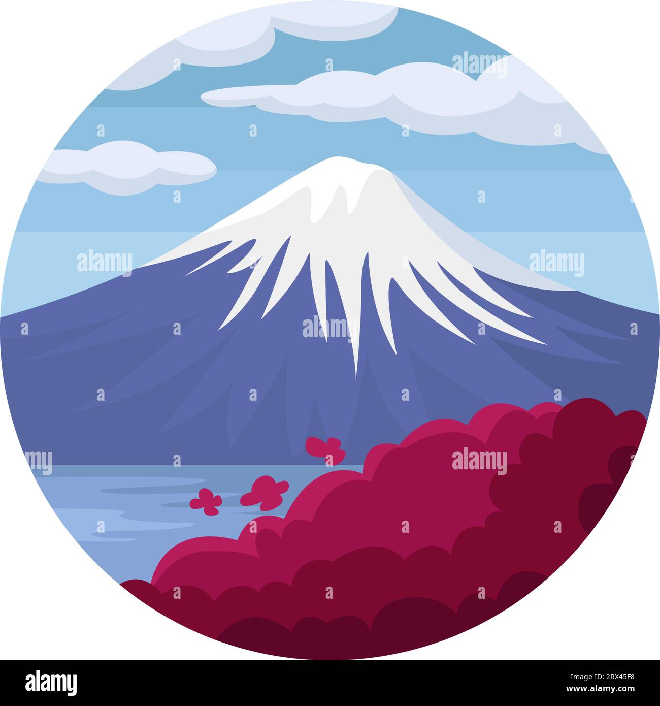 Snowy winter on mountain Cut Out Stock Images & Pictures - Alamy