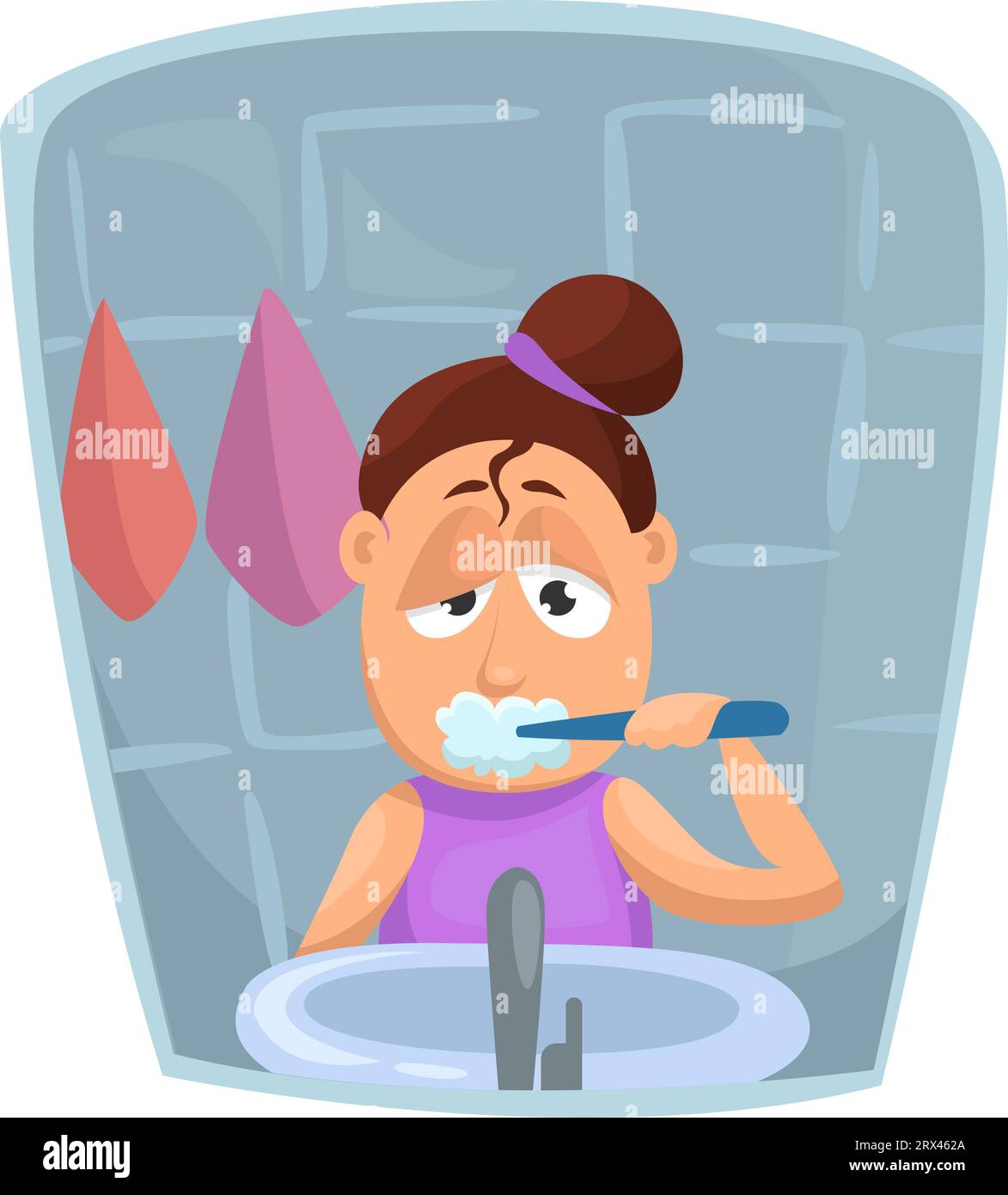 Washing mouth Stock Vector Images - Alamy