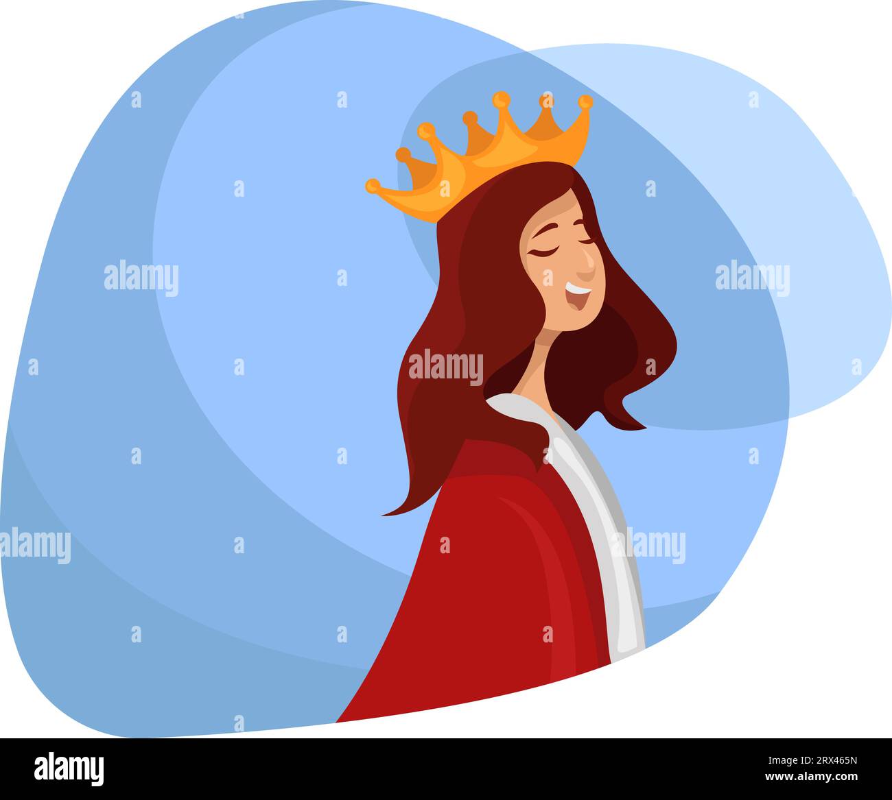 Queen on throne Stock Vector Images - Alamy