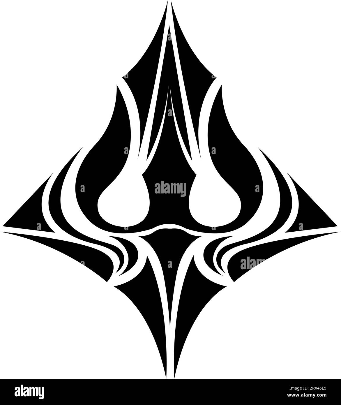 Cross tattoo, tattoo illustration, vector on a white background Stock ...