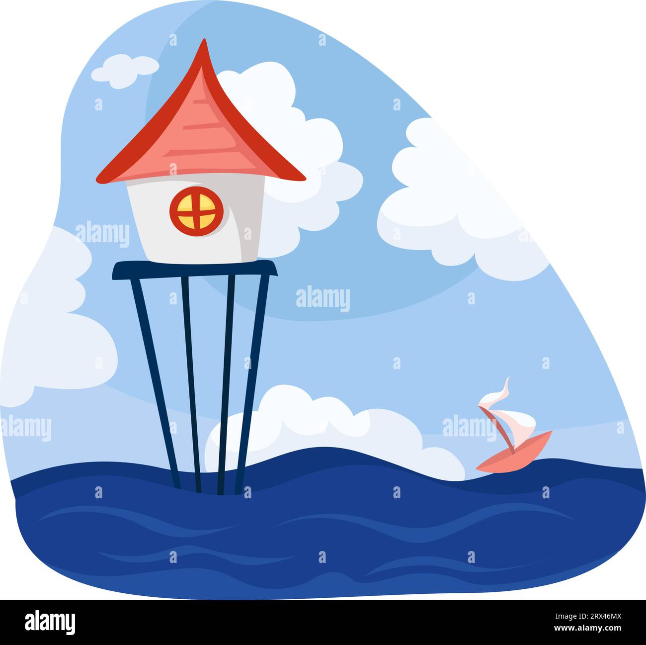 House on water beautiful Cut Out Stock Images & Pictures - Alamy