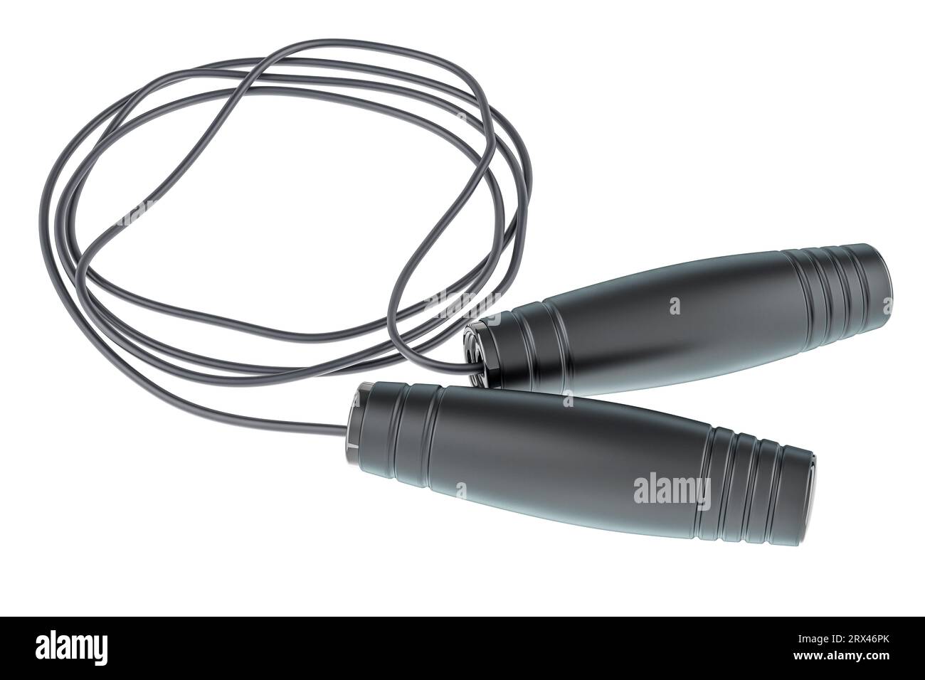 Skipping rope, jump rope. 3D rendering isolated on white background ...