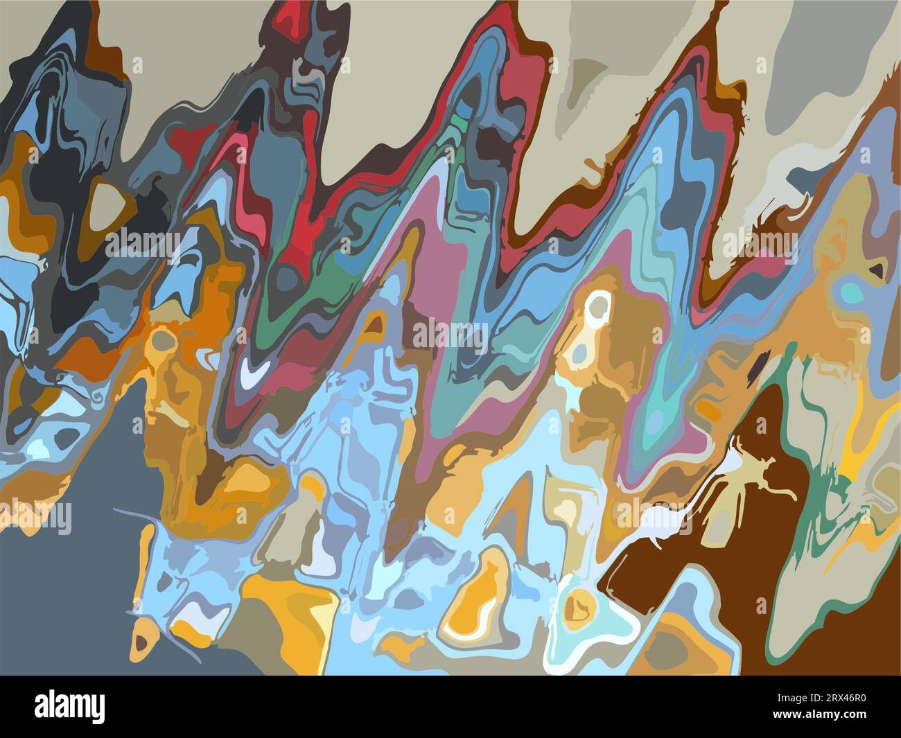 Colorful wavy backdrop for textiles or fabrics. Fantastic motifs for ...