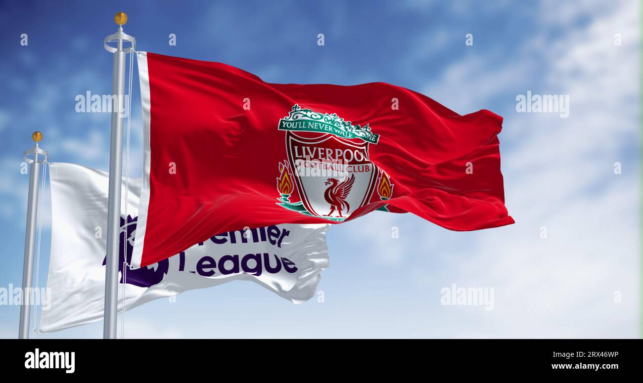 Liverpool, UK; sept. 14 2023: Liverpool Football Club and Premier ...