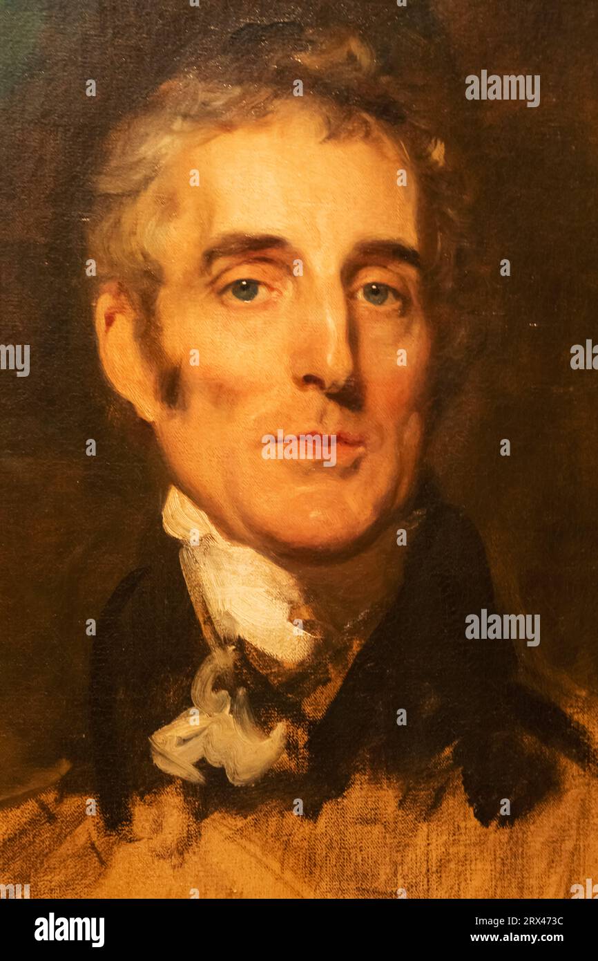 England, London, Portrait of Arthur Wellesley, 1st Duke of Wellington ...