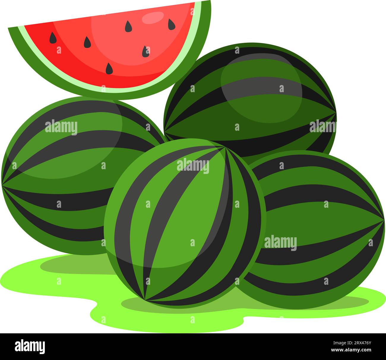 Watermelons cartoon hi-res stock photography and images - Alamy