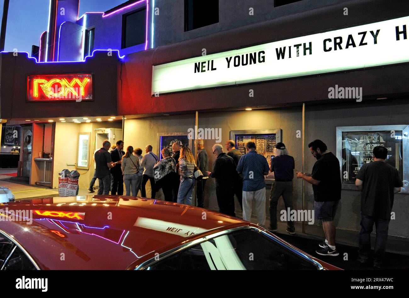Neil Young, Roxy, Theater, line, concert, Sunset Strip, Los Angeles ...
