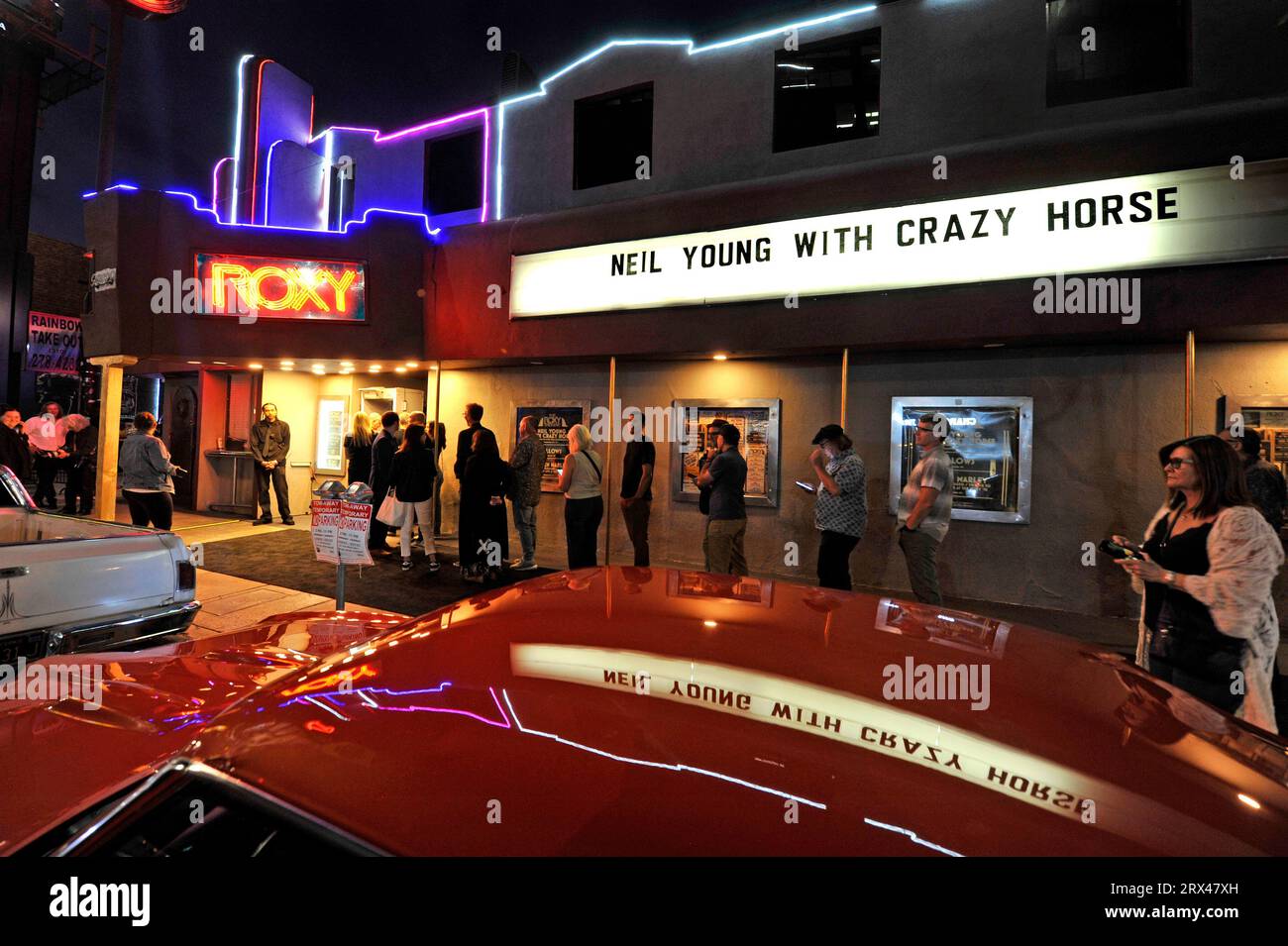Neil Young, Roxy, Theater, line, concert, Sunset Strip, Los Angeles ...