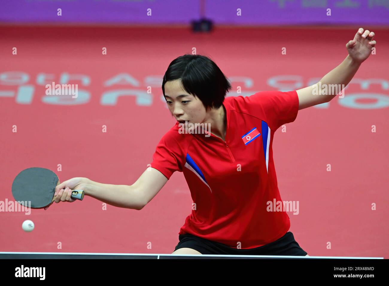 Hangzhou, China. 22nd Sep, 2023. Suyong Cha of the Democratic People's ...