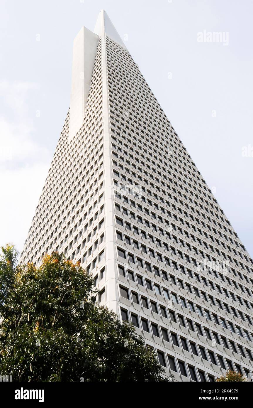 Transamerica Pyramid Building, San Francisco, California Stock Photo ...