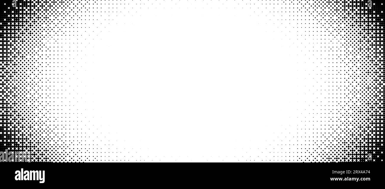 Pixelated radial gradient texture. Black and white bitmap dither ...