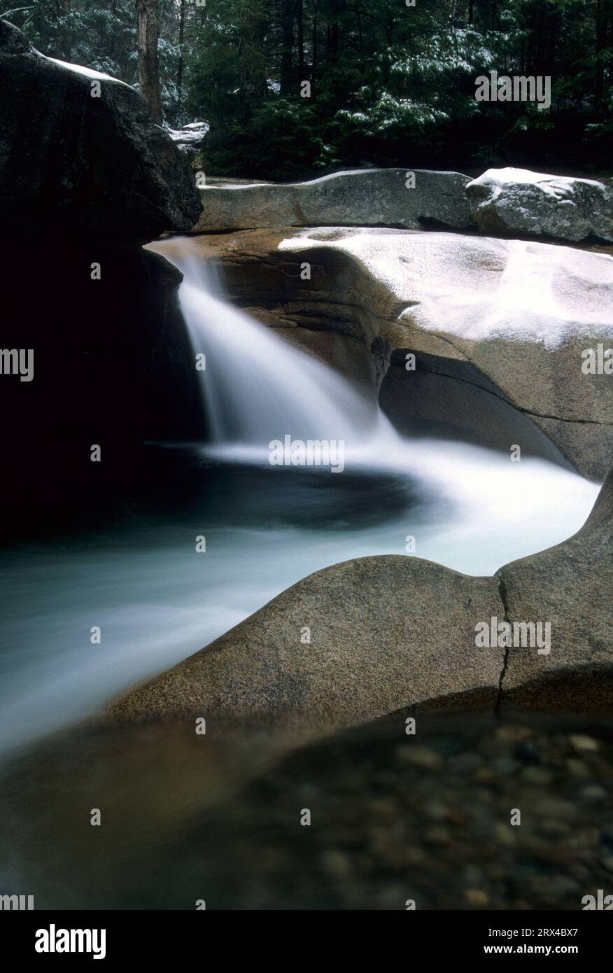 The Basin, Franconia Notch State Park, New Hampshire Stock Photo - Alamy