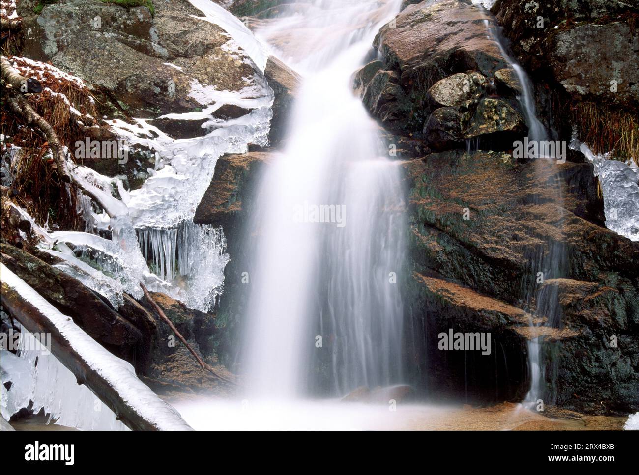 Swiftwater Falls, Franconia Notch State Park, New Hampshire Stock Photo ...