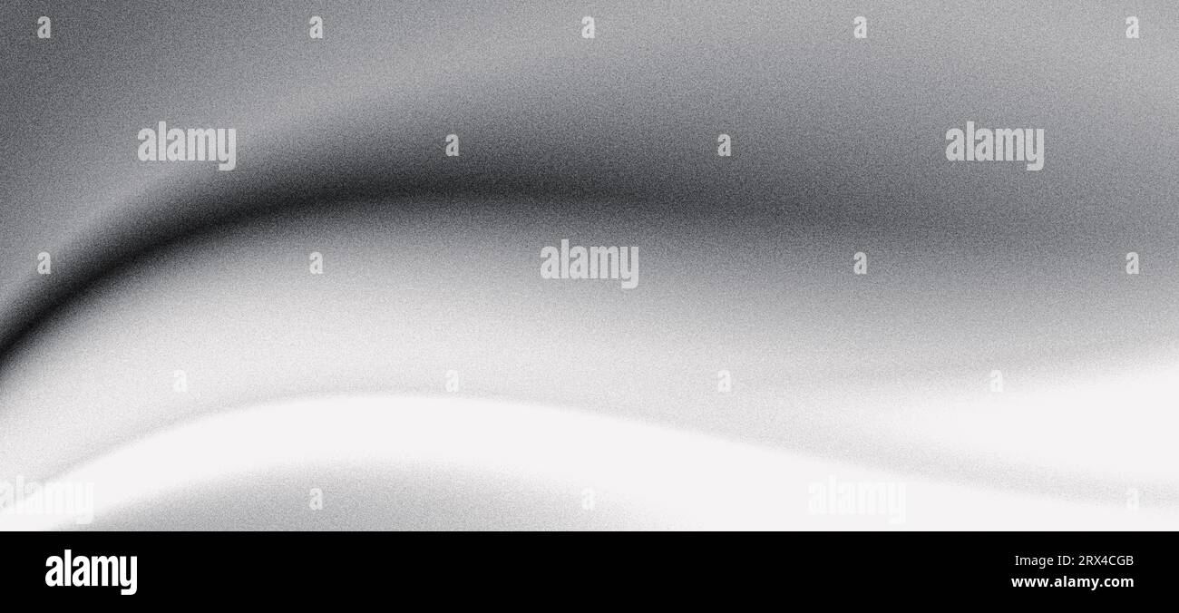 Abstract grey grain texture gradient wave background monochrome banner ...