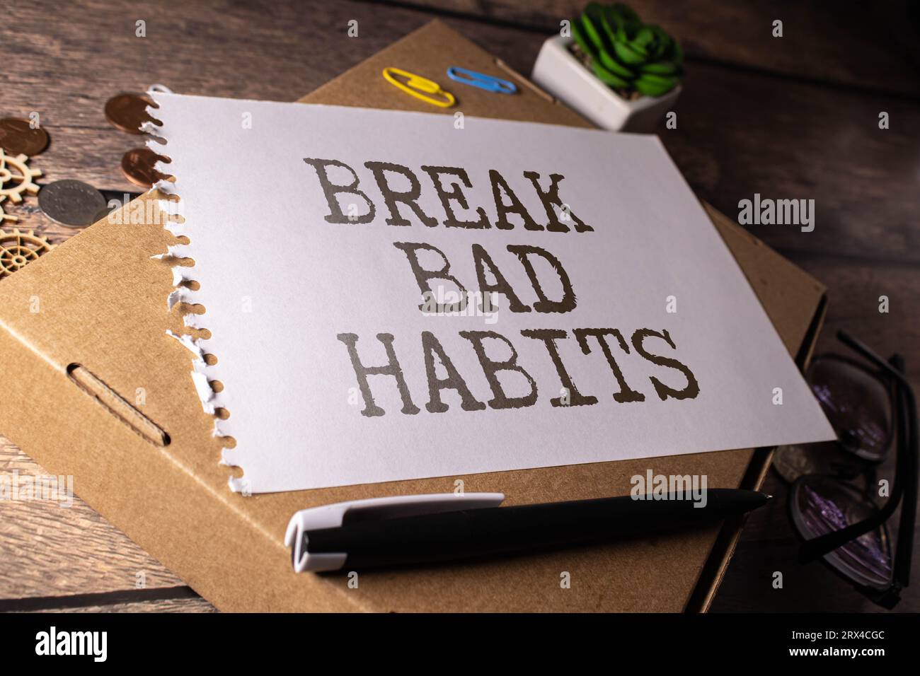 Retro effect and toned image of a fountain pen on a notebook ...