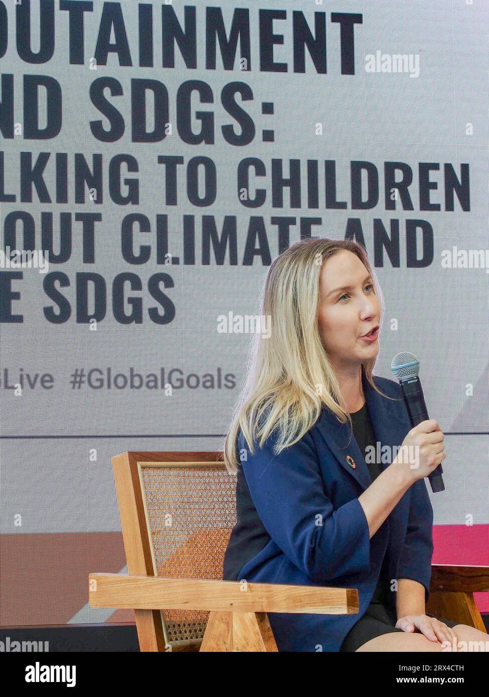 New York, New York, USA. 22nd Sep, 2023. LACEY STANTON, Executive ...