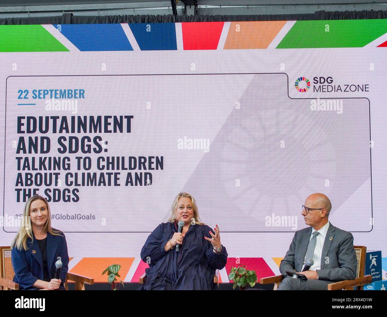 New York, New York, USA. 22nd Sep, 2023. LACEY STANTON, Executive ...