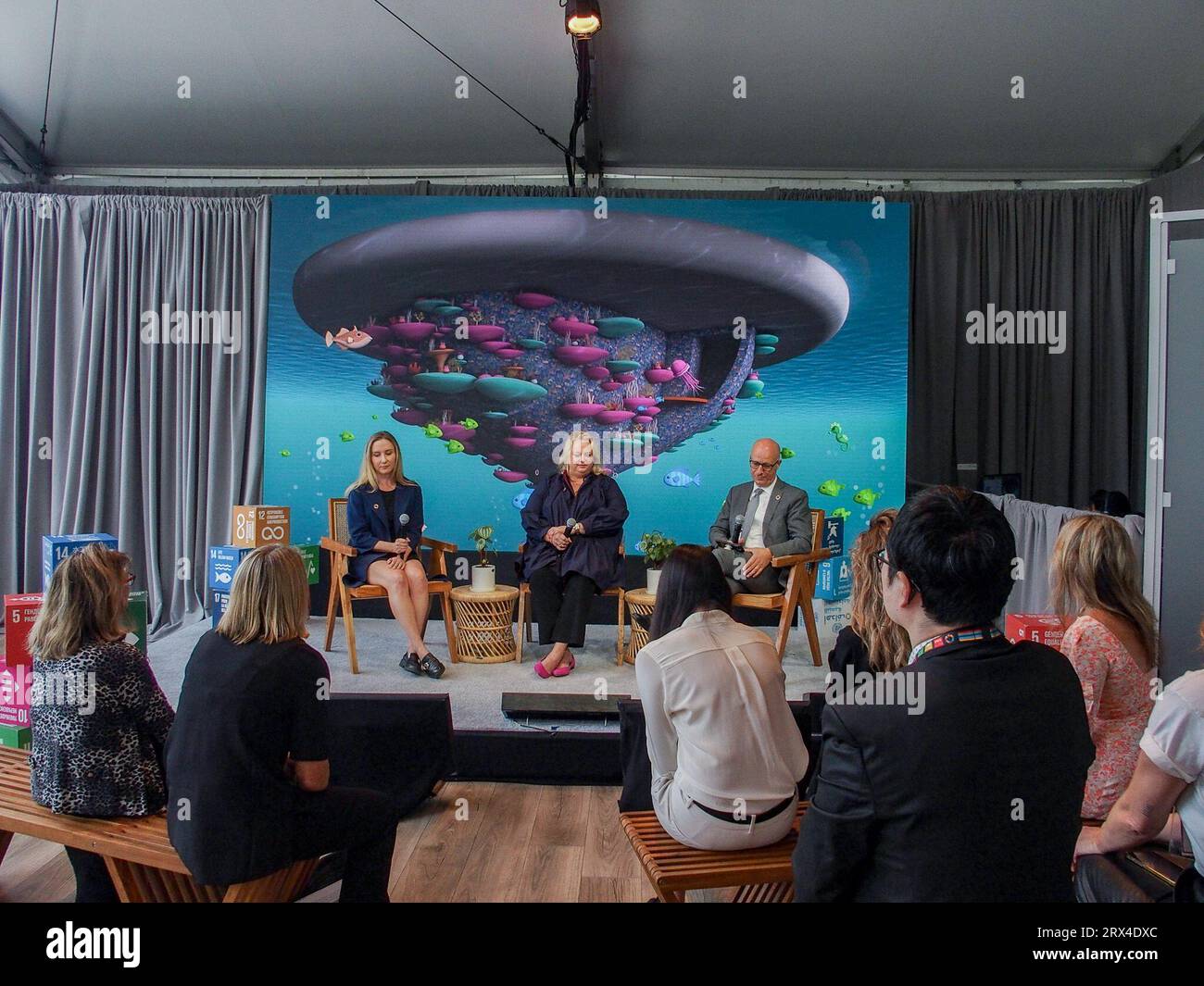New York, New York, USA. 22nd Sep, 2023. LACEY STANTON, Executive ...
