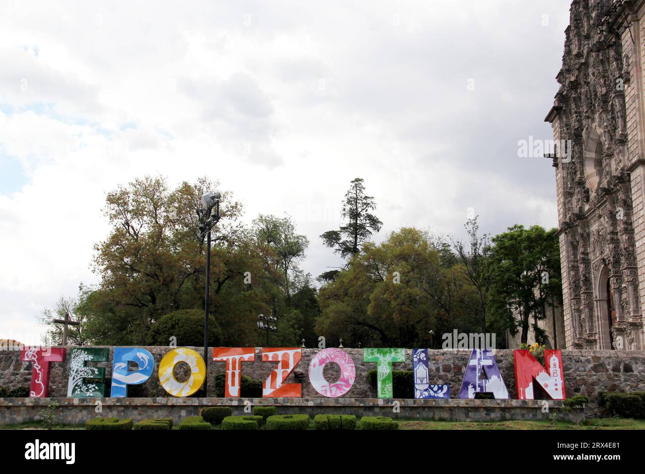 State of Mexico, Mexico - July 12, 2023: Temple of San Francisco Javier ...
