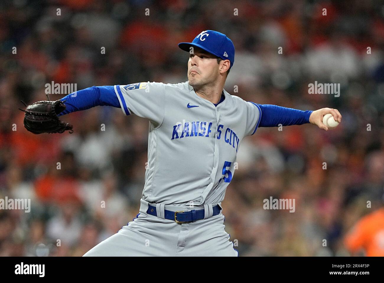 Kansas City Royals starting pitcher Cole Ragans throws against the ...