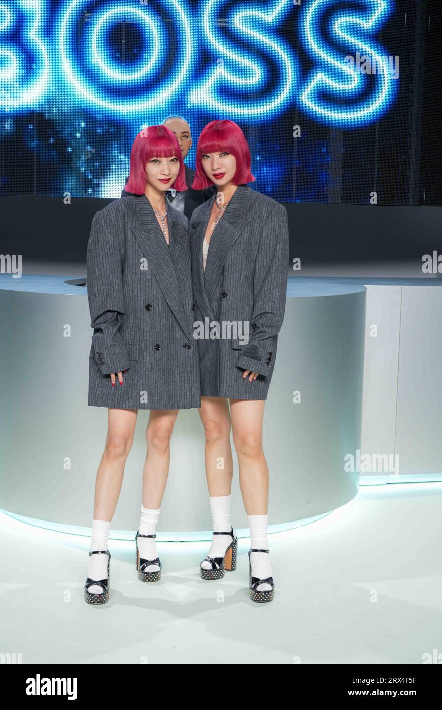 Milan Fashion Week, Spring Summer 2024 Arrivals at the Boss fashion ...