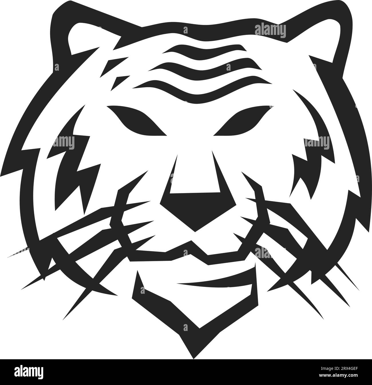 tiger logo template Isolated. Brand Identity. Icon Abstract Vector ...