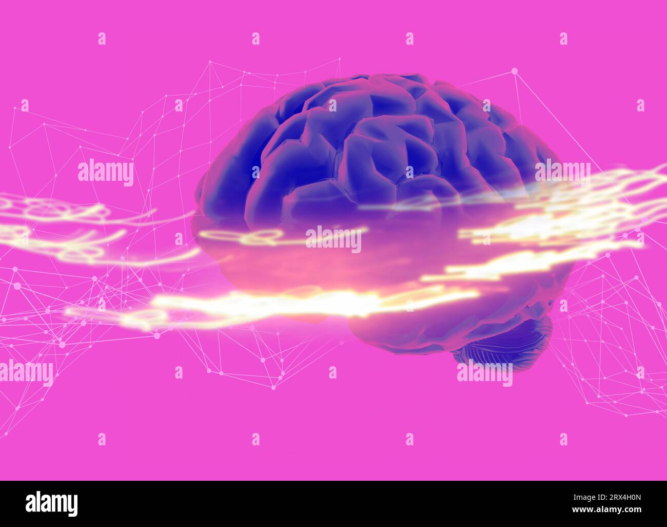 Brain fog, conceptual illustration Stock Photo - Alamy
