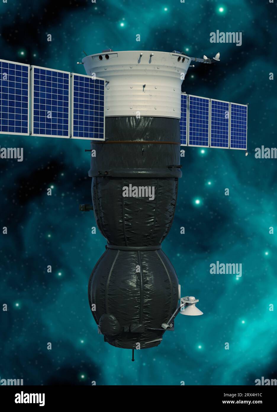 Soyuz spacecraft, illustration Stock Photo - Alamy