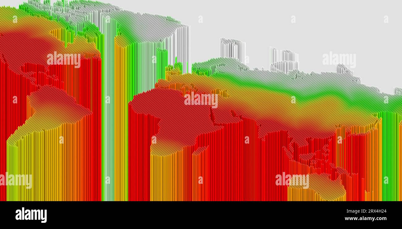 World temperatures, conceptual illustration Stock Photo - Alamy