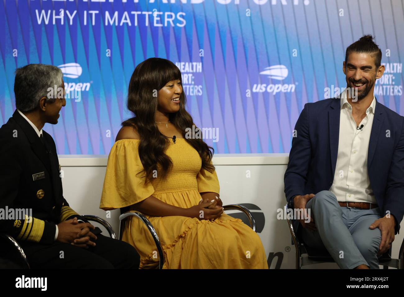 Mental Health and Sport Press conference at US Open on 6 September 2023 ...