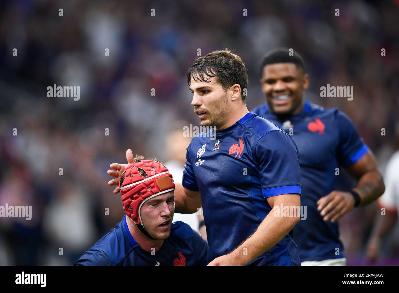 Paris, France. 21st Sep, 2023. Antoine Dupont and Thibaud Flament ...