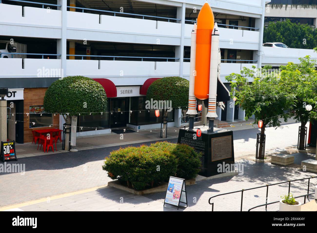 Los Angeles, California: Space Shuttle Challenger Memorial at Astronaut ...