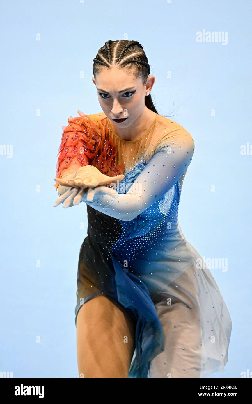 Natalia BALDIZZONE MORALES (ESP), during Senior Ladies Solo Dance, Free ...