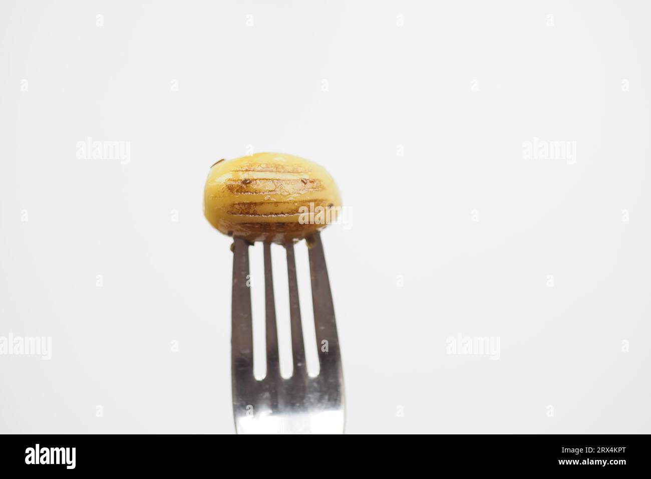 Turkish Grilled olives was impaled in the fork Stock Photo - Alamy