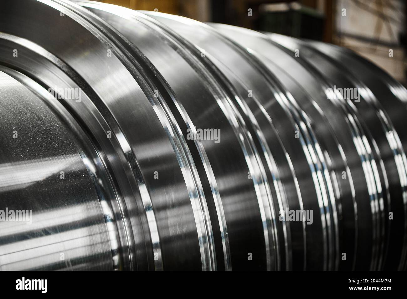 New rotor of powerful steam turbine in plant workshop Stock Photo - Alamy