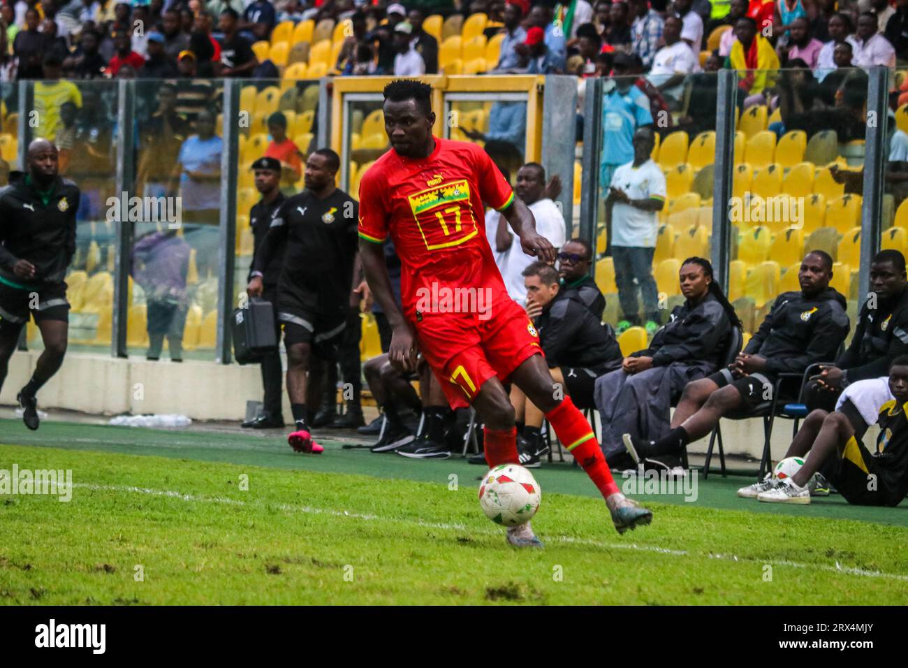 ACCRA, GHANA - SEPTEMBER 12: Hamidu Abdul Fatawu of Ghana during the ...