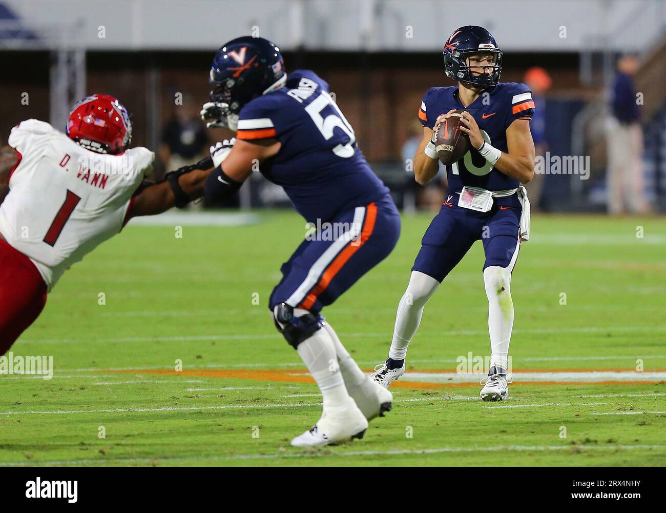 CHARLOTTESVILLE, VA - SEPTEMBER 22: Virginia Cavaliers Center Ty ...