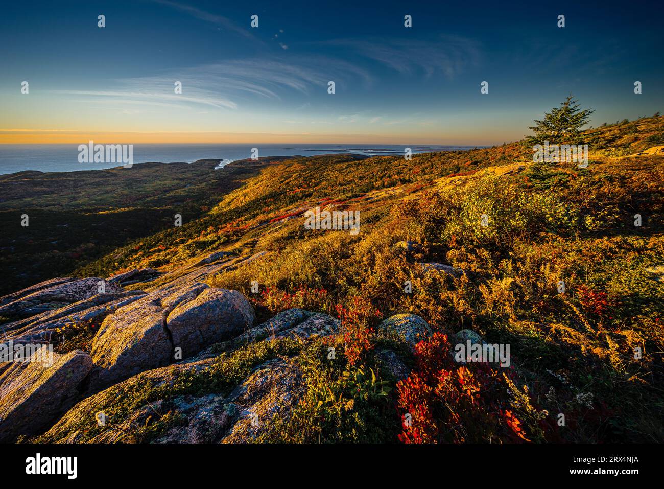 Cadillac Mountain Sunrise Acadia National Park Mount Desert Island ...