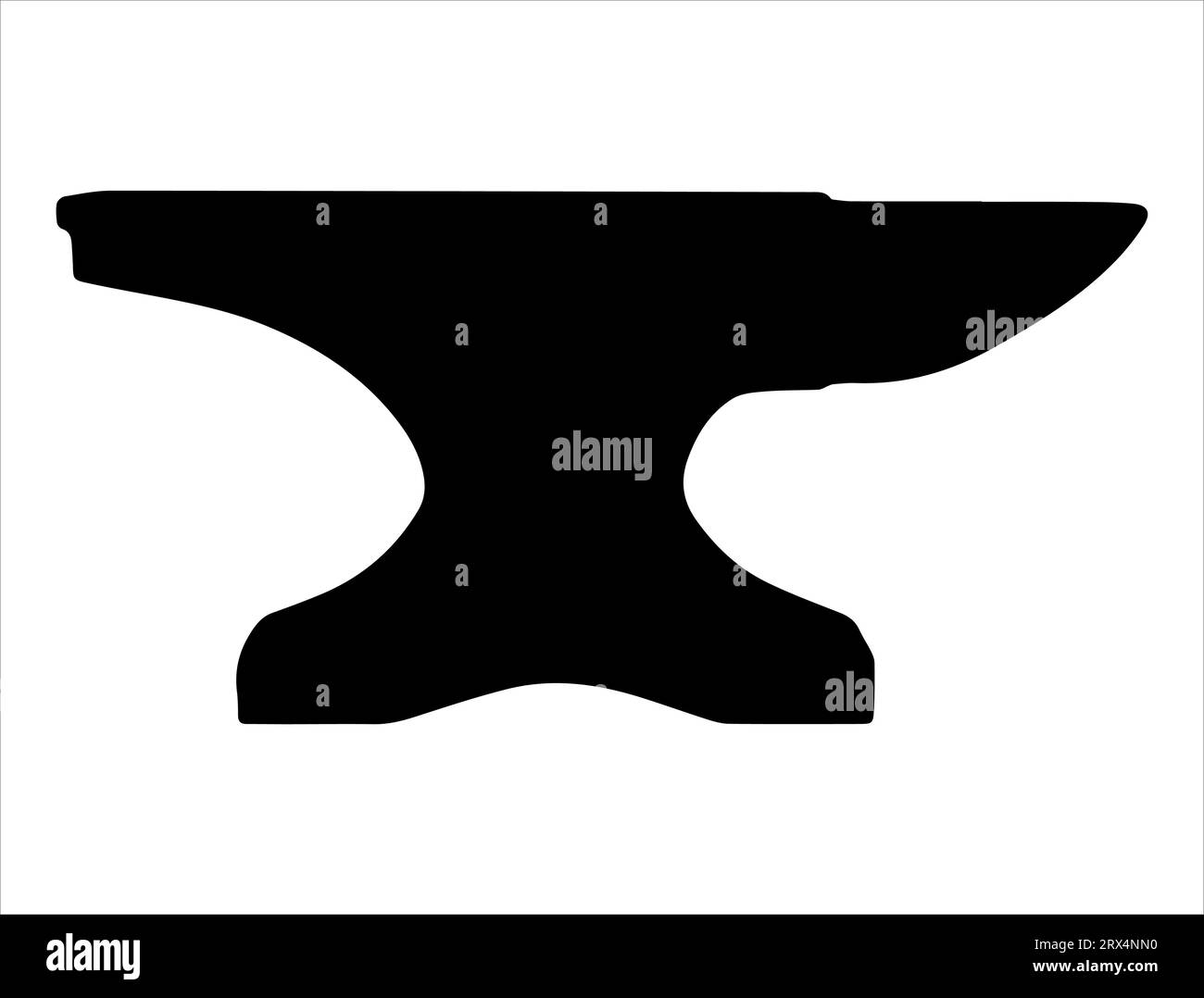 Anvil silhouette vector art white background Stock Vector Image & Art ...