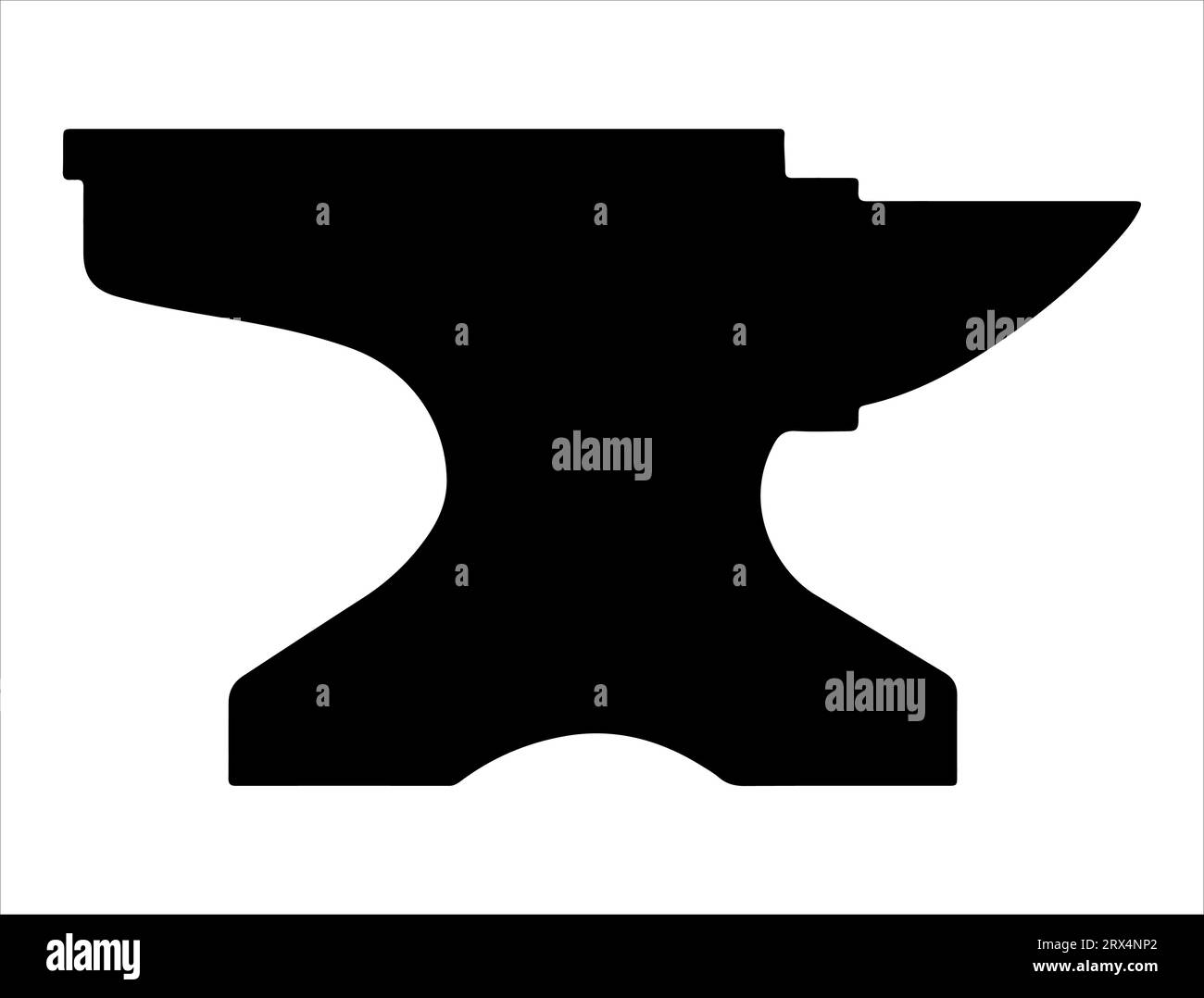 Anvil silhouette vector art white background Stock Vector Image & Art ...